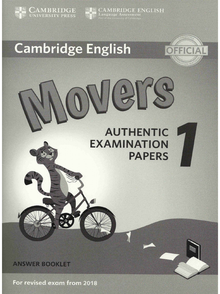 Movers 1,2,3,4 - Answer Key - - A4 Đen Trắng, Không Giấy Bìa. Bấm Ghim + Dán Keo. 10 Cuốn | PDF