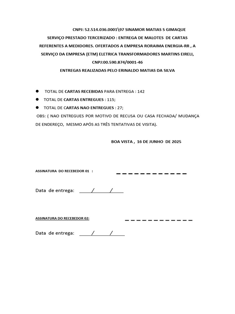 RELATORIO JUNHO | PDF