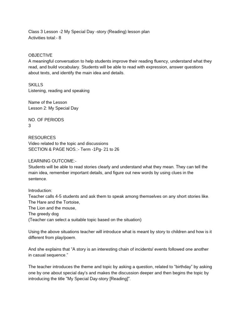 Class 3 Ls-2 Lesson Plan | PDF | Inference | Logical Consequence