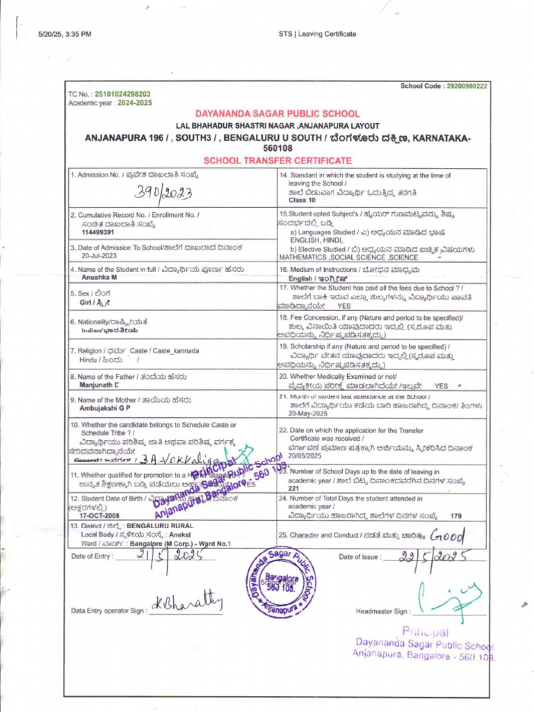 Anushka M Cast Income | PDF