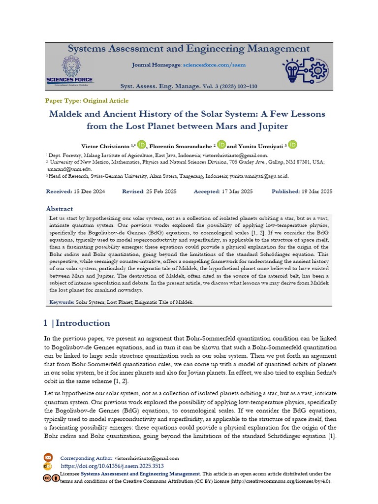 Maldek: Lessons from a Lost Planet | PDF | Navier–Stokes Equations ...