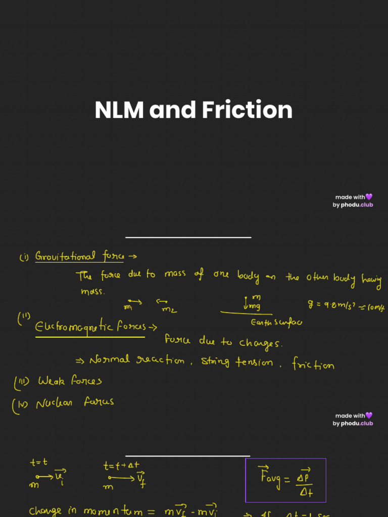 NLM and Friction Fodu Club Lyst1748170457460 | PDF | Friction | Force