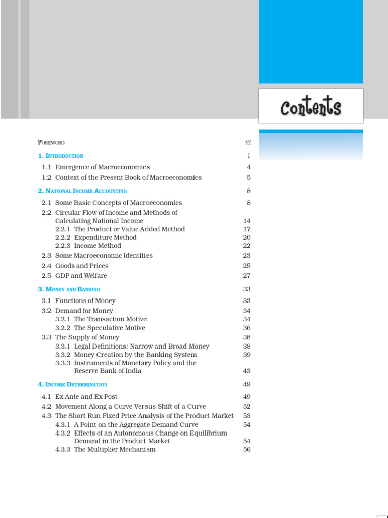 Class 12 Macroeconomics | PDF | Macroeconomics | Economics