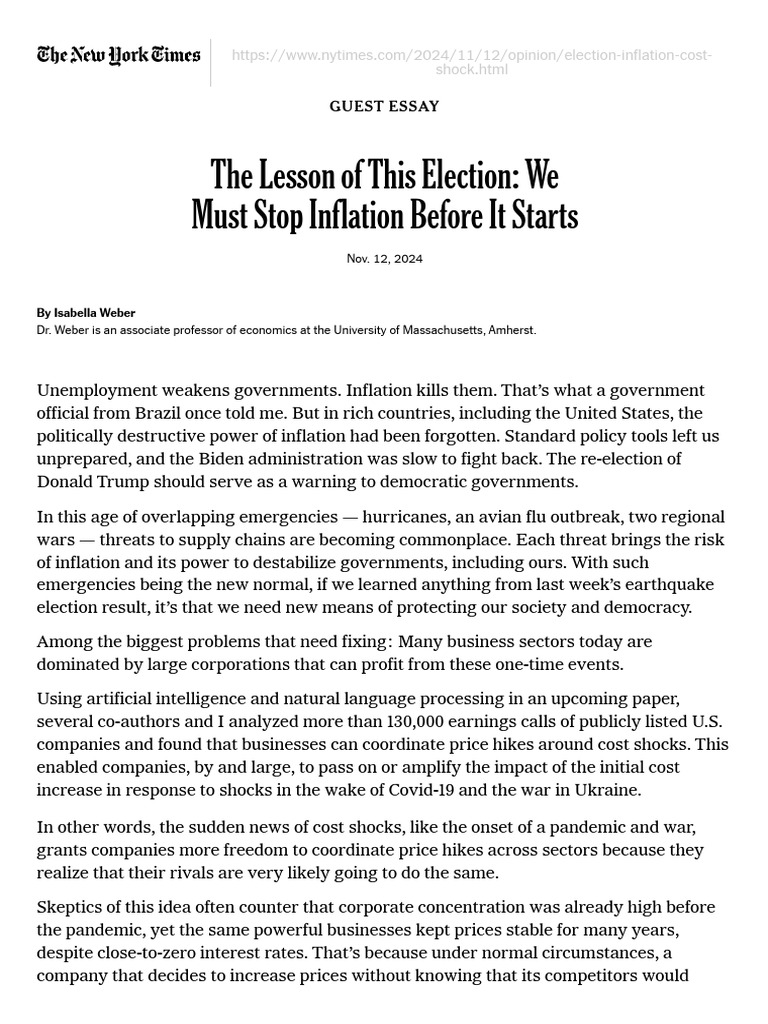 Isabella Weber - Sellers Inflation | PDF | Fossil Fuels | Inflation