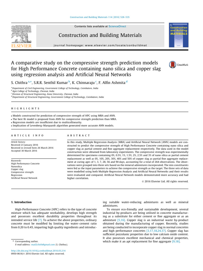 Chithra Et Al. - 2016 - A Comparative Study On The Compressive Strength ...