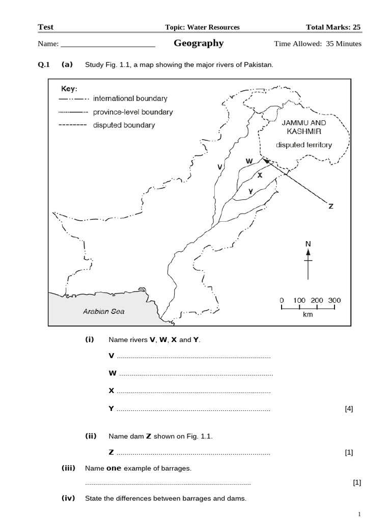Water Resources TEST | PDF | Water Scarcity | Environment