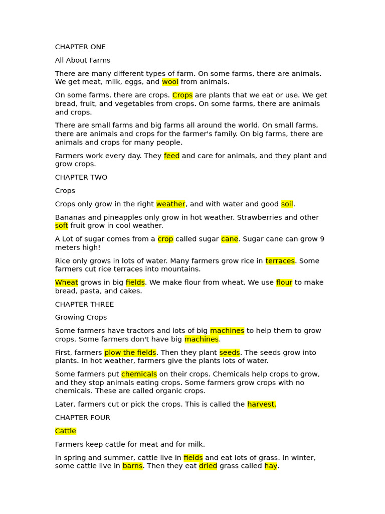 All About Farms | PDF | Sheep | Crops