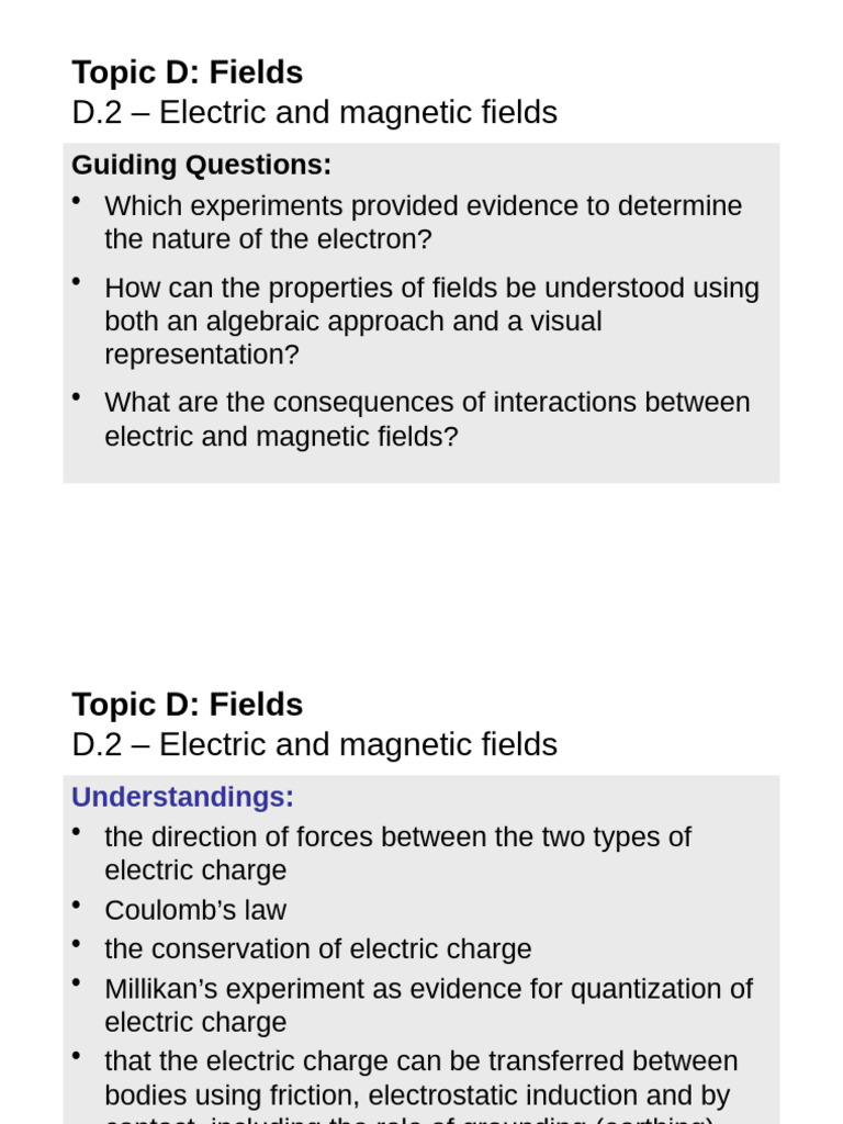 Understanding Electric and Magnetic Fields | PDF | Magnetic Field ...