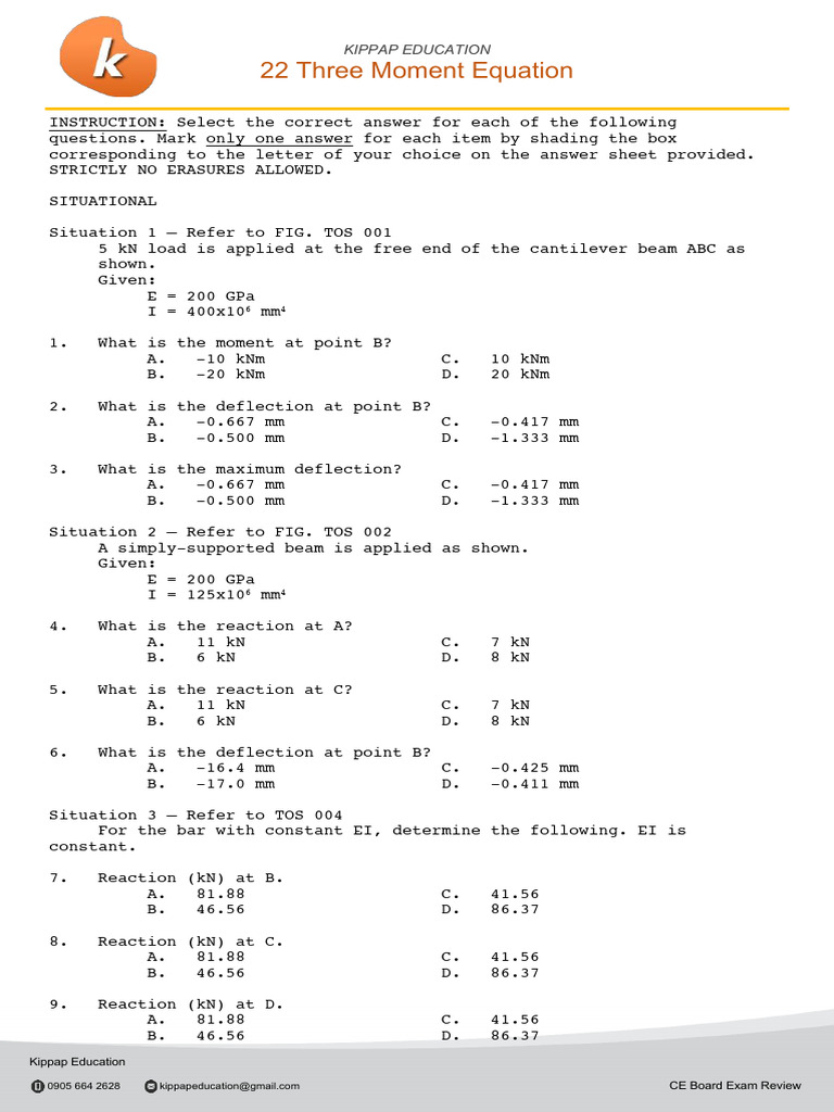 22 Three Moment Equation - PSAD | PDF | Chess Theory | Chess
