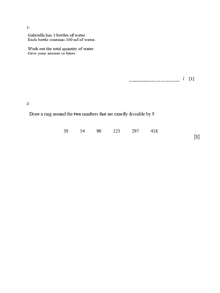 Revision Sheet p2 | PDF