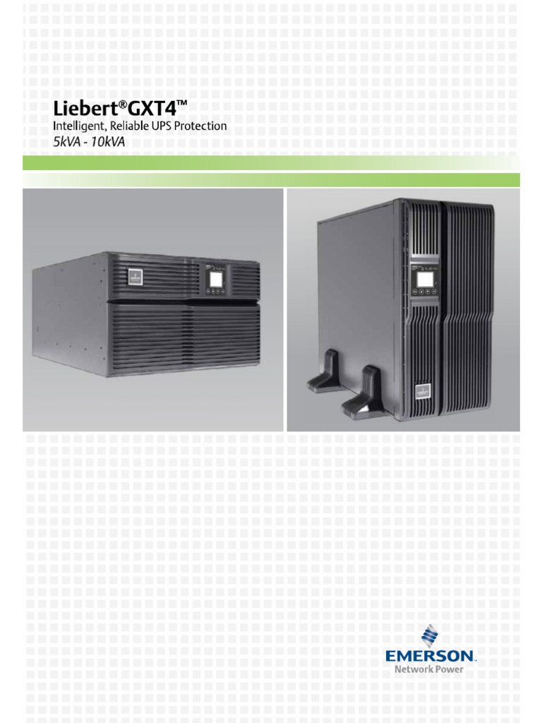 Liebert GXT4!5!10kVA Brochure | PDF