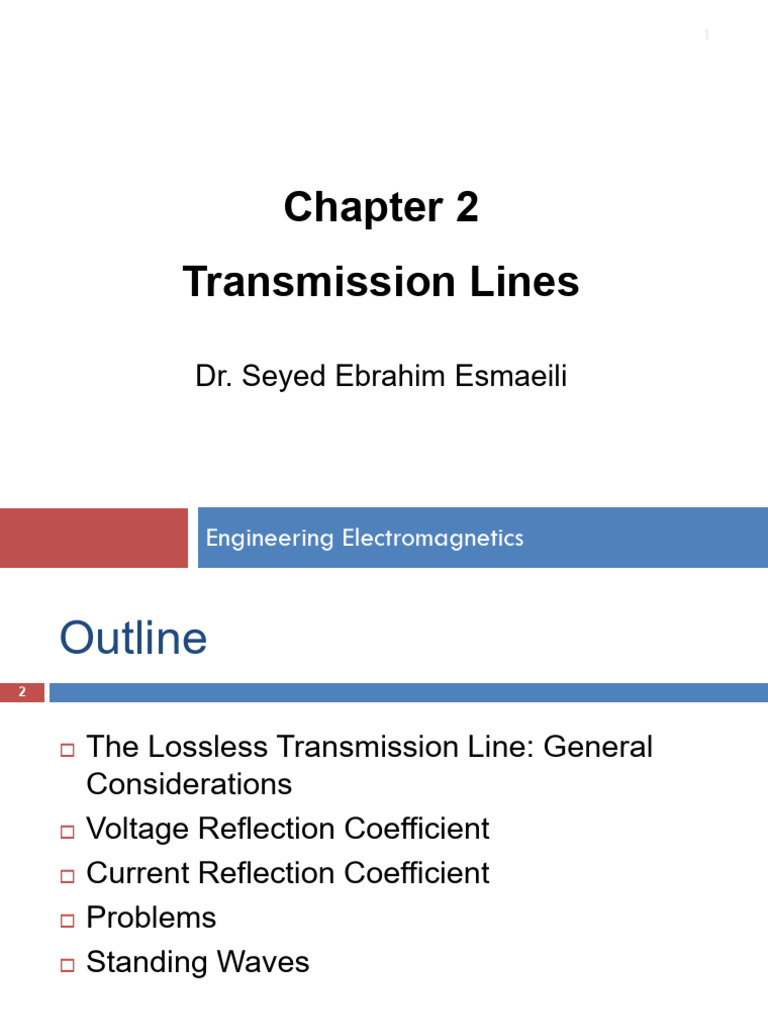 Lossless Transmission Line Concepts | PDF