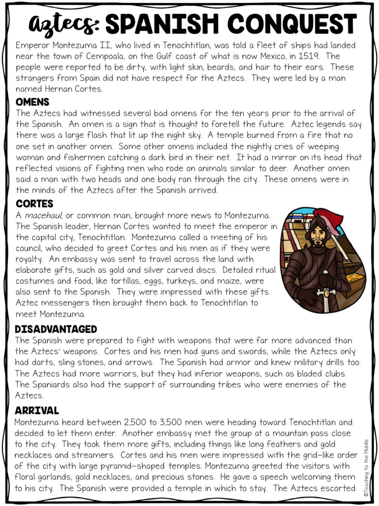 Aztec Conquest by Spanish Invaders | PDF | Hernán Cortés | Spanish Empire