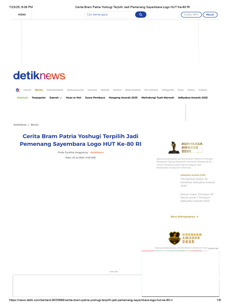 Cerita Bram Patria Yoshugi Terpilih Jadi Pemenang Sayembara Logo HUT Ke ...