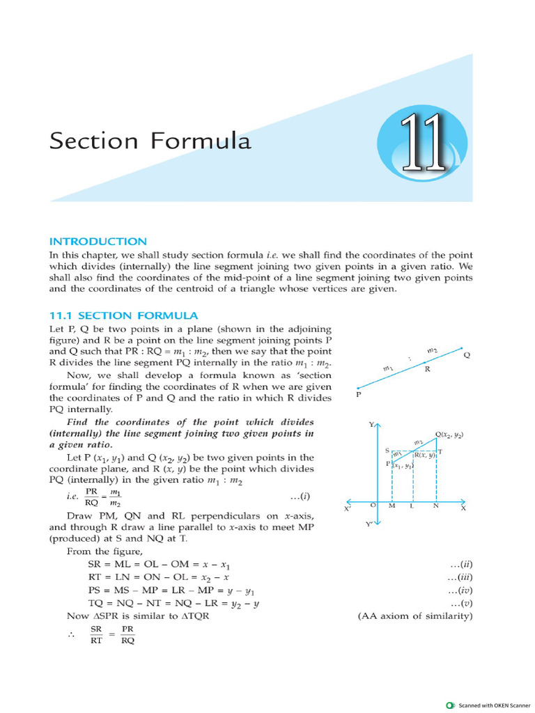 Derivation Section Formula | PDF