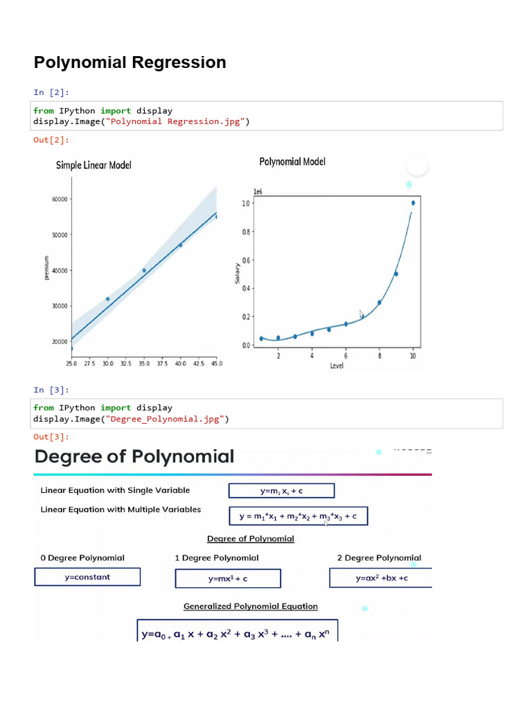Polyynomial Regression - Jupyter Notebook | PDF