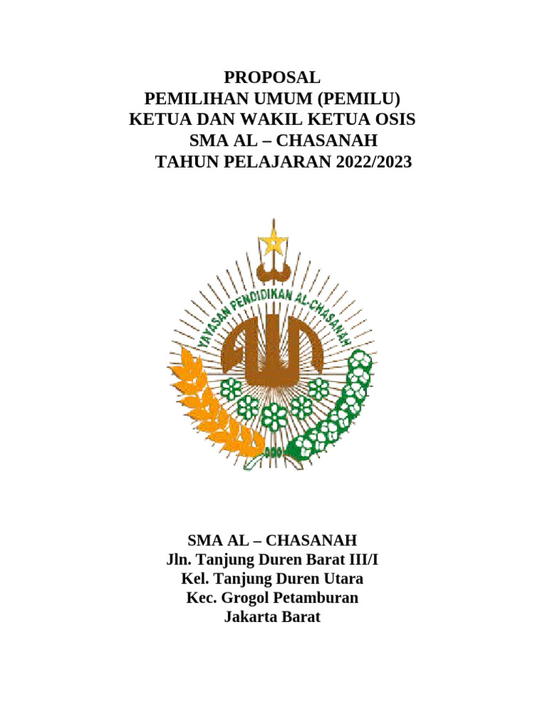 Proposal Pemilihan Osis | PDF