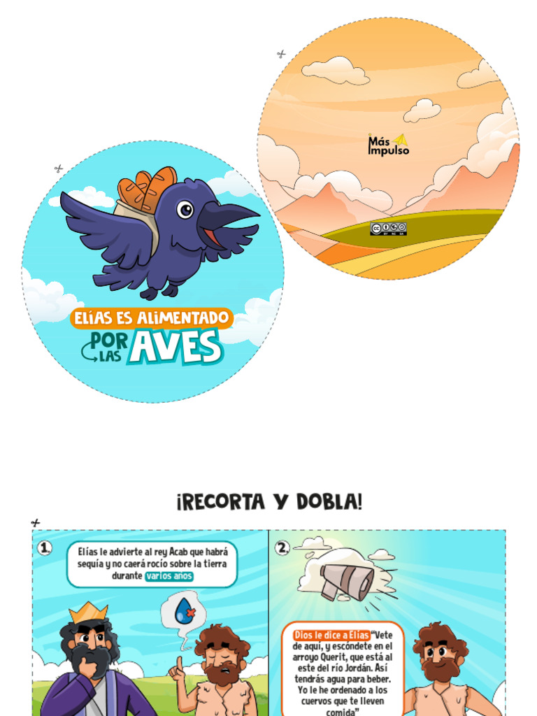 Elias Es Alimentado Por Las Aves-Manualidad Gratis | PDF