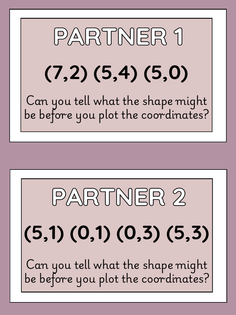 Coordinate Grid Plotting Worksheet | PDF