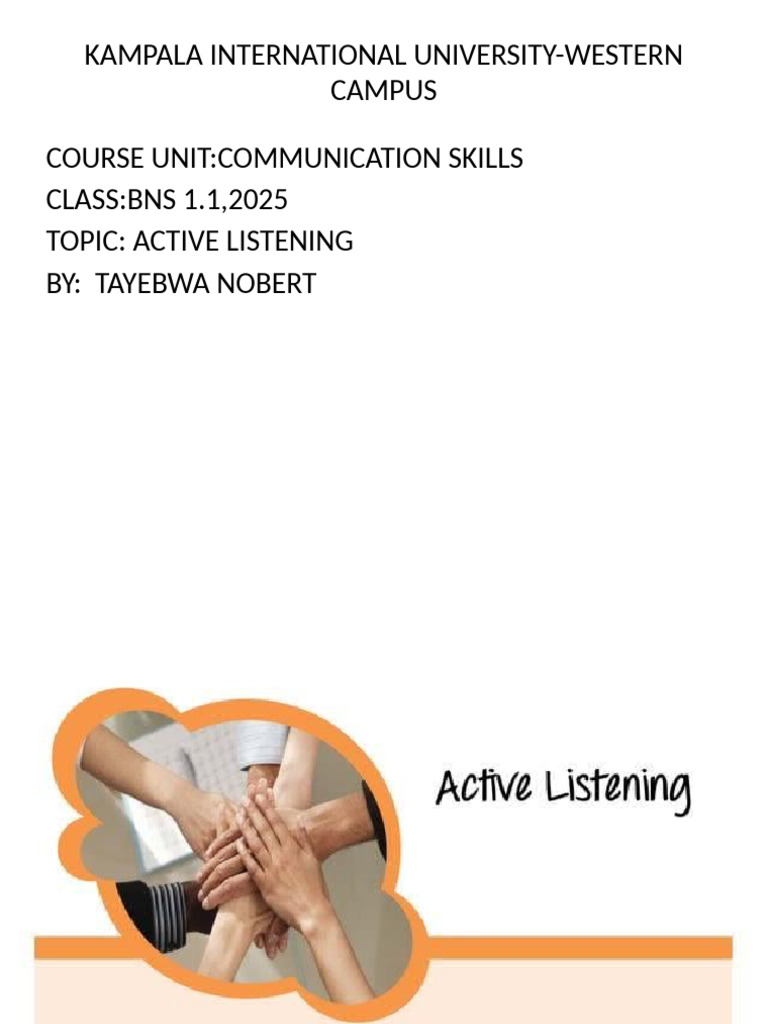 Active Listenning BNS 1.1 | PDF