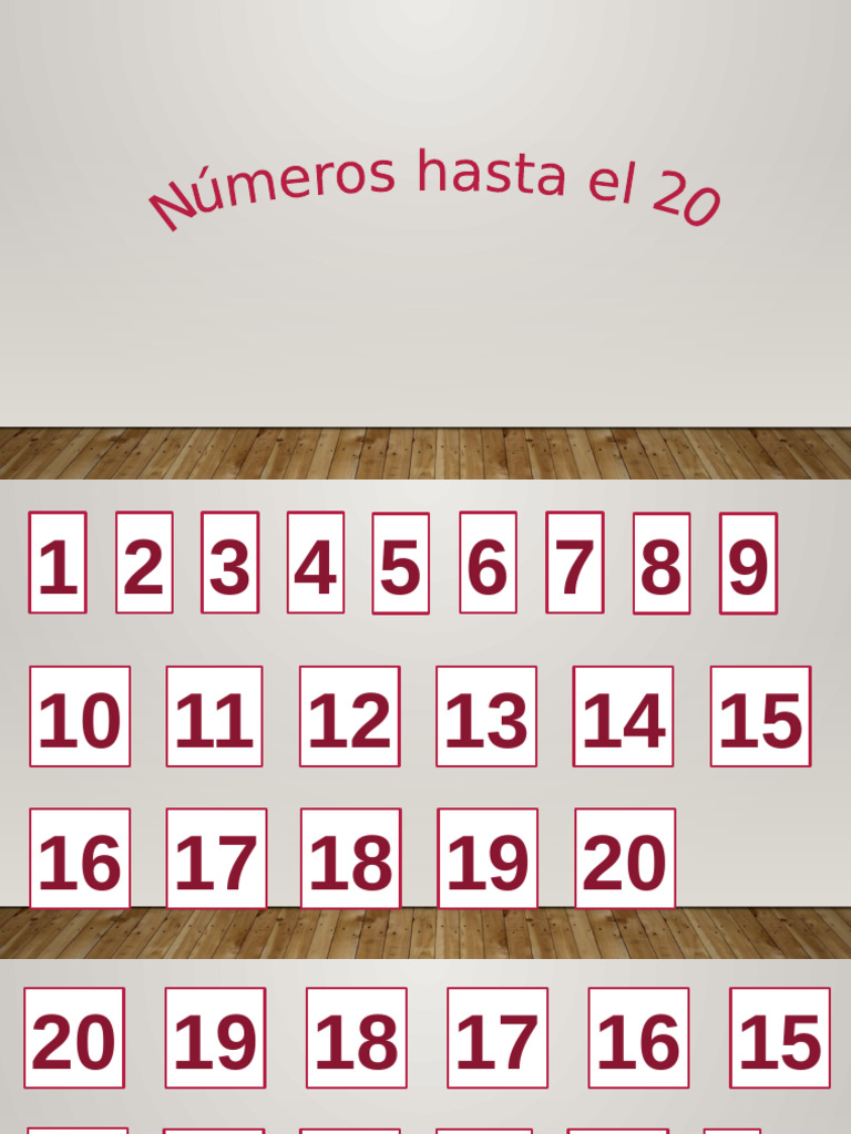 Numeros Hasta El 20 | PDF