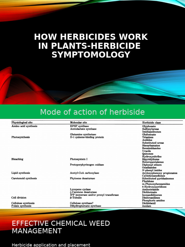 Understanding Herbicide Mechanisms | PDF | Herbicide | Pesticide
