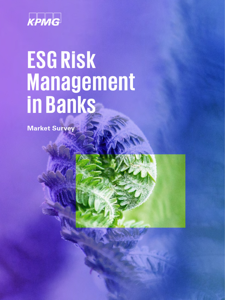 ESG Risk Management in Banks 2022 | PDF | Risk | Climate Change