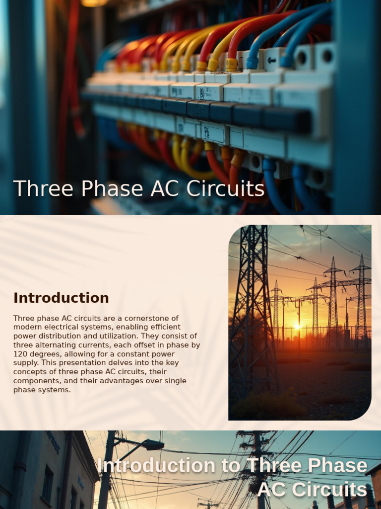 Three Phase AC Circuit Overview | PDF | Alternating Current | Electric ...