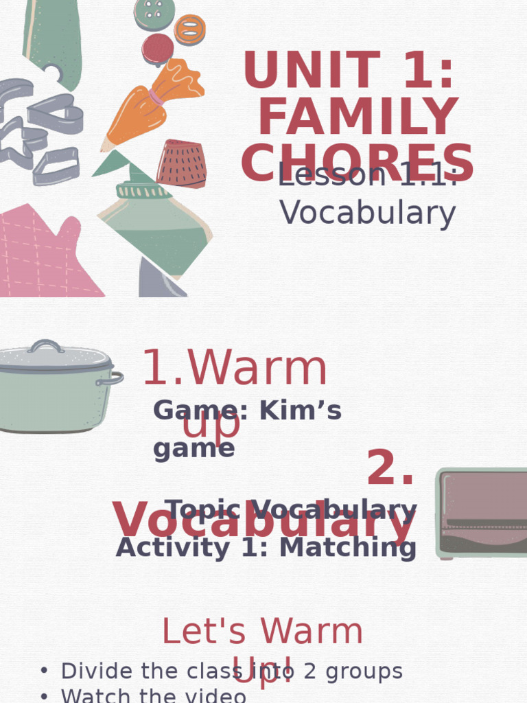 Vocabulary UNIT 1 English Discovery | PDF