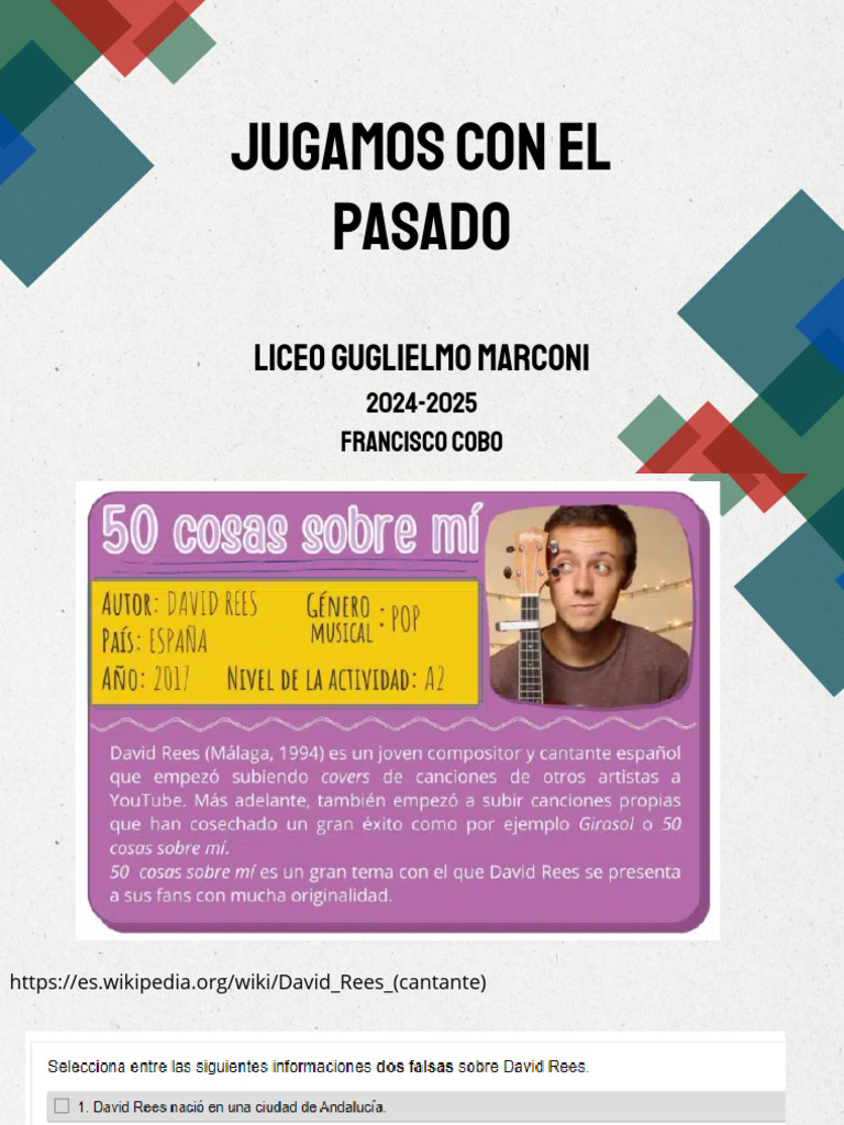 Verbos para Presentarse en Español | PDF