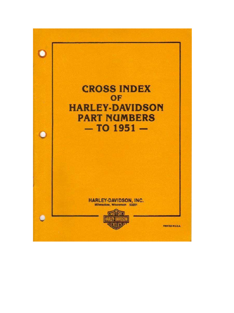 1903-51 Part Numbers Cross Reference Manual | PDF