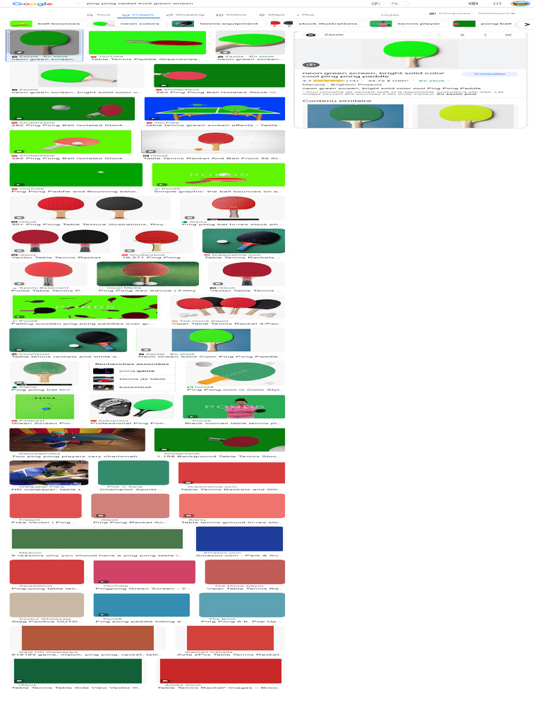 Ping Pong Racket Front Green Screen - Recherche Google | PDF | Table ...