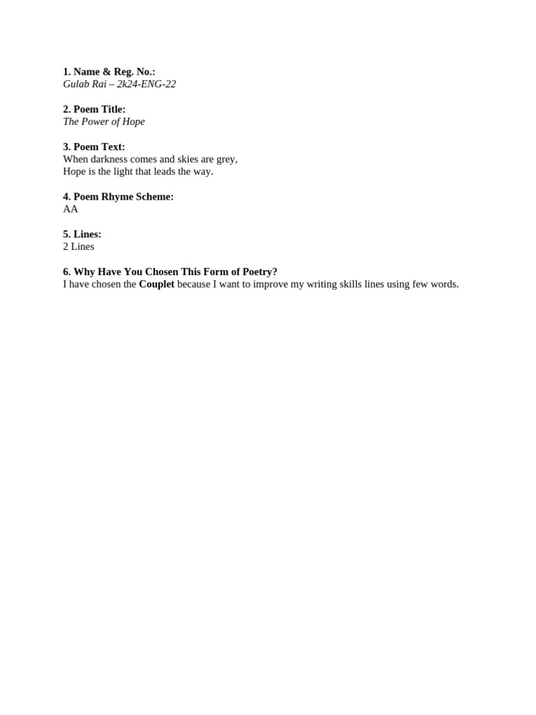 Assignment Submission by Gulab Rai | PDF