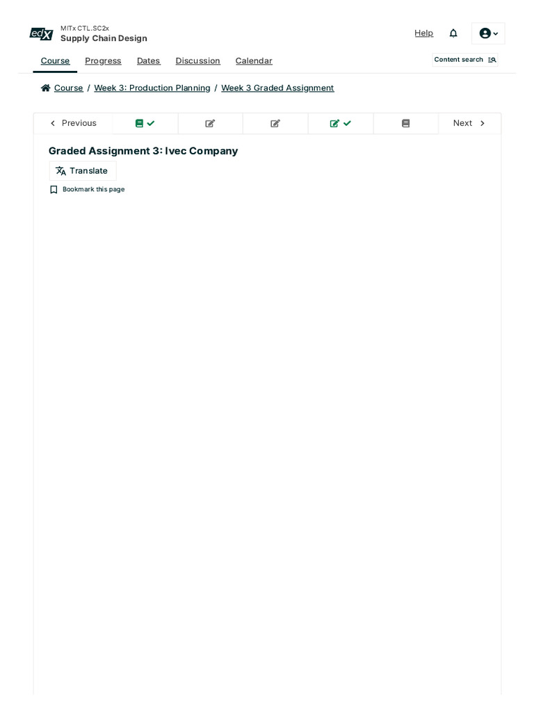 Week 3 Graded Assignment - Week 3 - Production Planning - Supply Chain ...