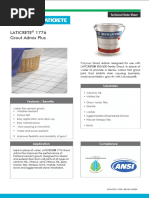 Laticrete 3701 Fortified Mortar Bed Product Data Sheet | PDF | Cement ...