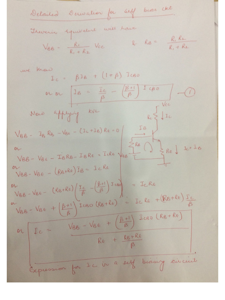 ELL101 Bipolar Junction Transistors 4 BJT SelfBias | PDF