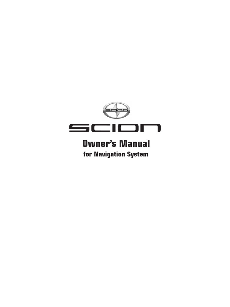 Scion Navigation System | PDF | Compact Disc | Dvd