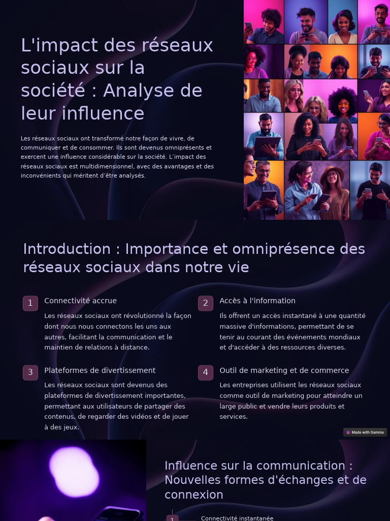 Limpact Des Reseaux Sociaux Sur La Societe Analyse de Leur Influence ...