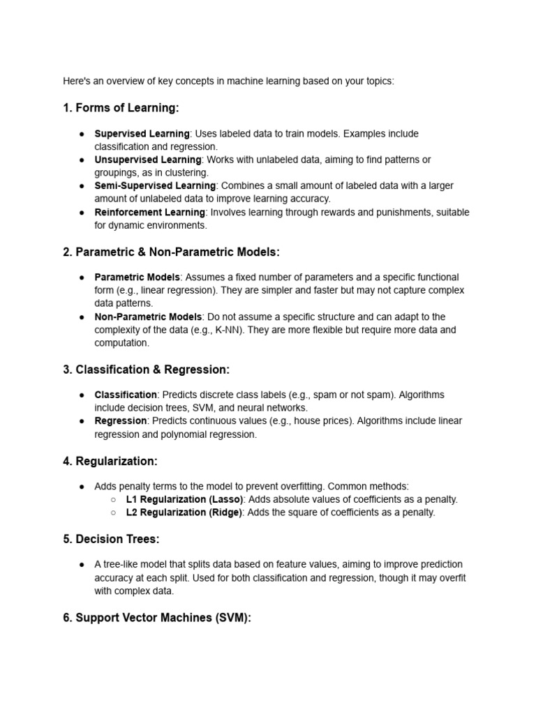 AI Unit 2 Chap2 | PDF | Support Vector Machine | Regression Analysis
