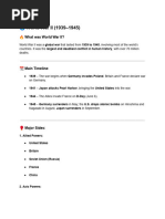 Simple WW2 Major Events Timeline | PDF