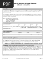 VSF013 - Personal Vehicle Owner Removal And-Or Inspection Form | PDF