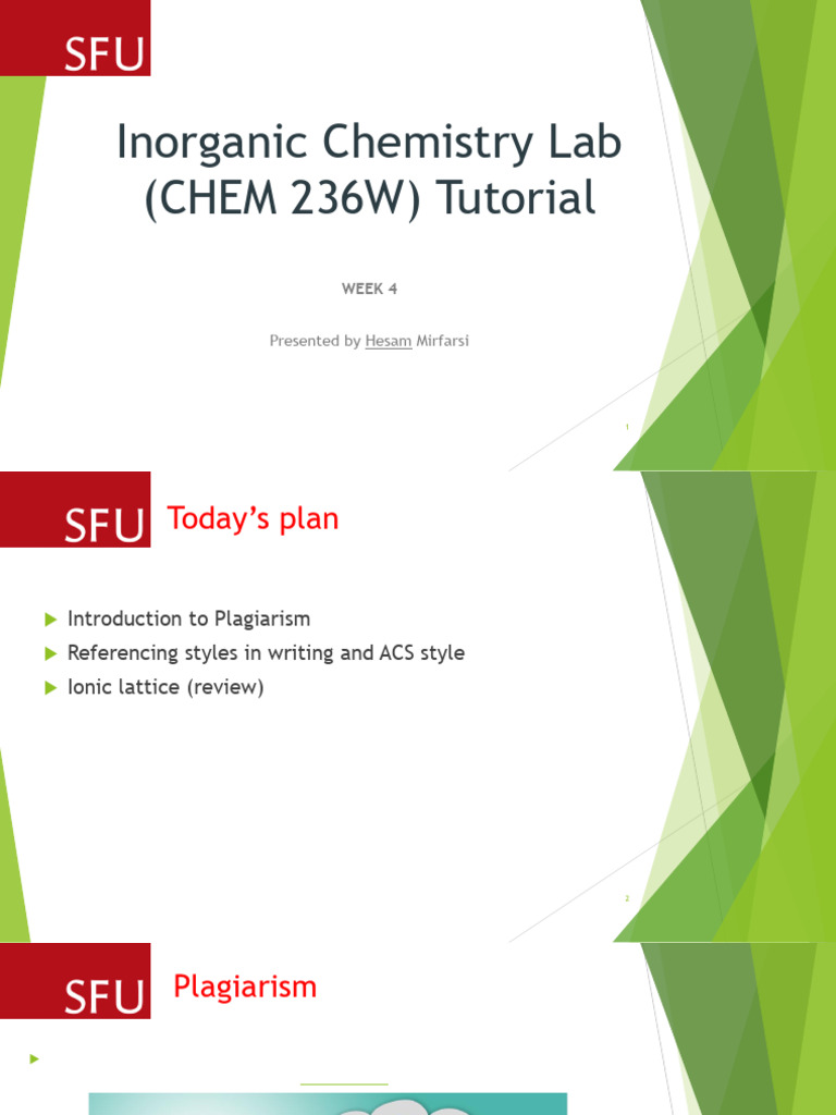 Tutorials Week4 CHEM 236W | PDF | Citation | Publishing