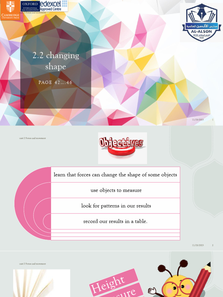 2.2 Changing Shape | PDF