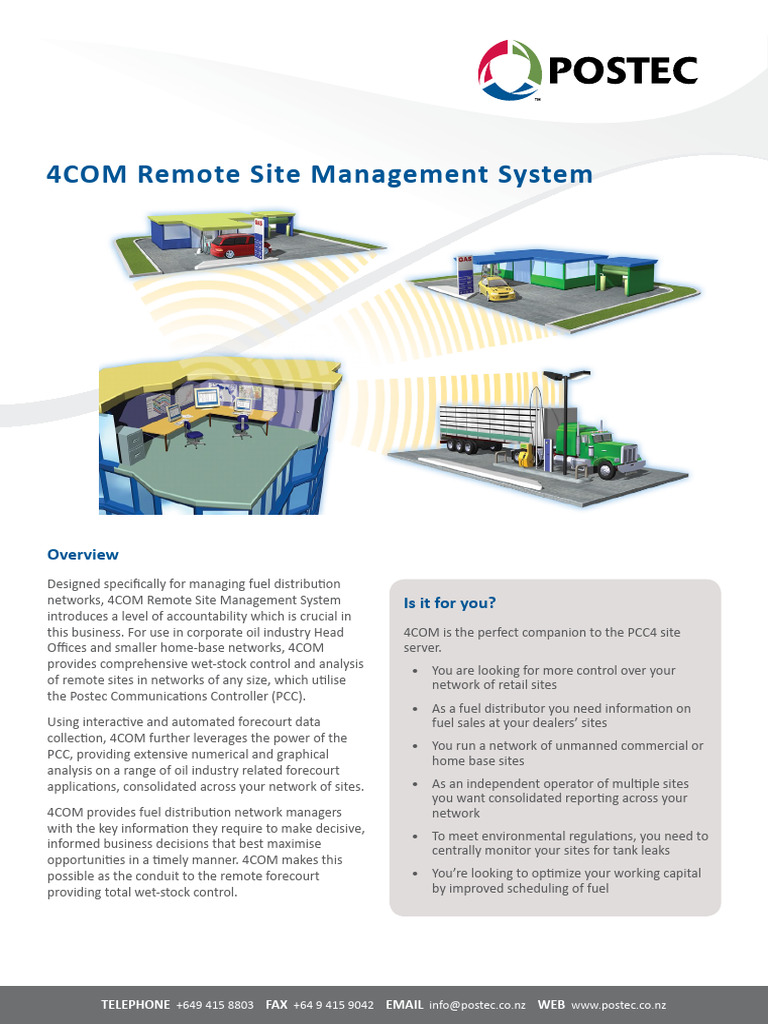 Postec 4COM Brochure | PDF | Computer Network | User Interface