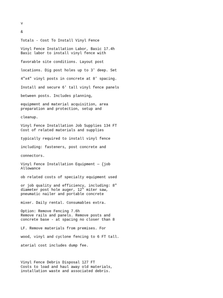 Fence Proposal | PDF