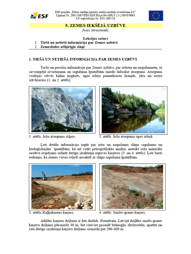 L 05 Zemes Iekseja Uzbuve Is | PDF