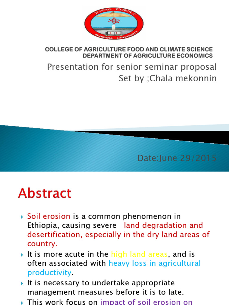 Impact of Soil Erosion on Agriculture | PDF | Soil | Erosion
