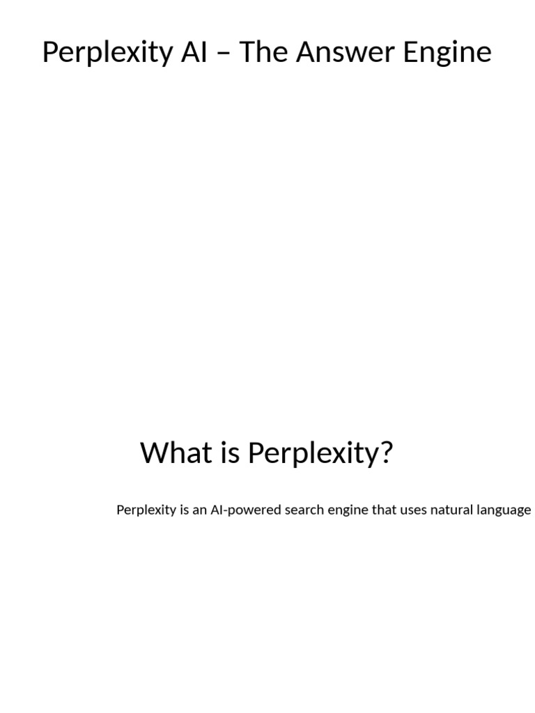 Perplexity AI: Key Features Overview | PDF