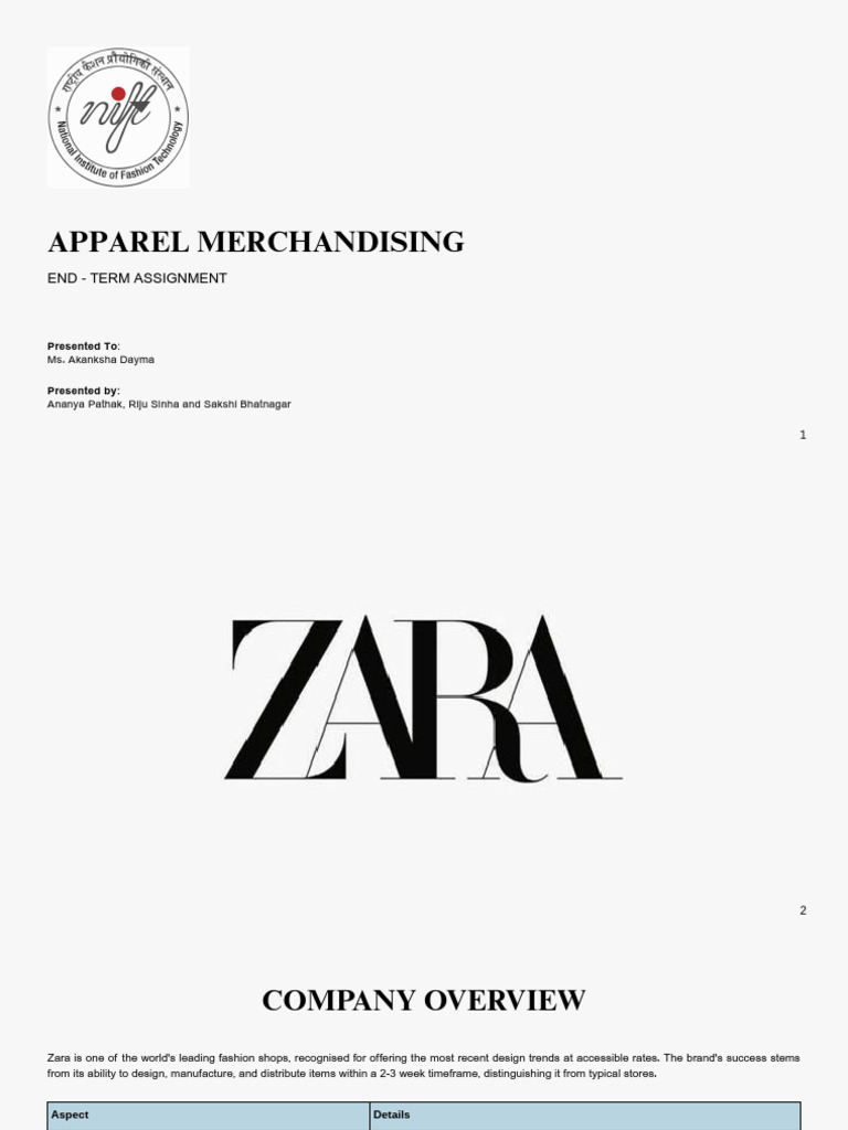 AM End-Term Assignment Presentation | PDF | Clothing | Fashion