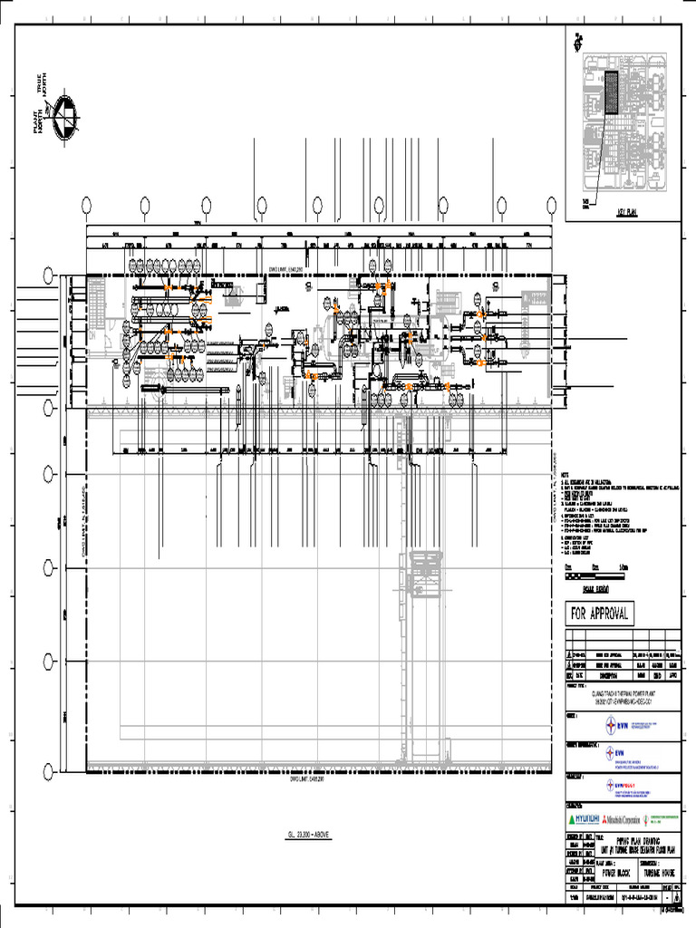 QT1-1-P-UMA-23-00161 - B - Piping Plan Drawing - Unit #1 Turbine House ...